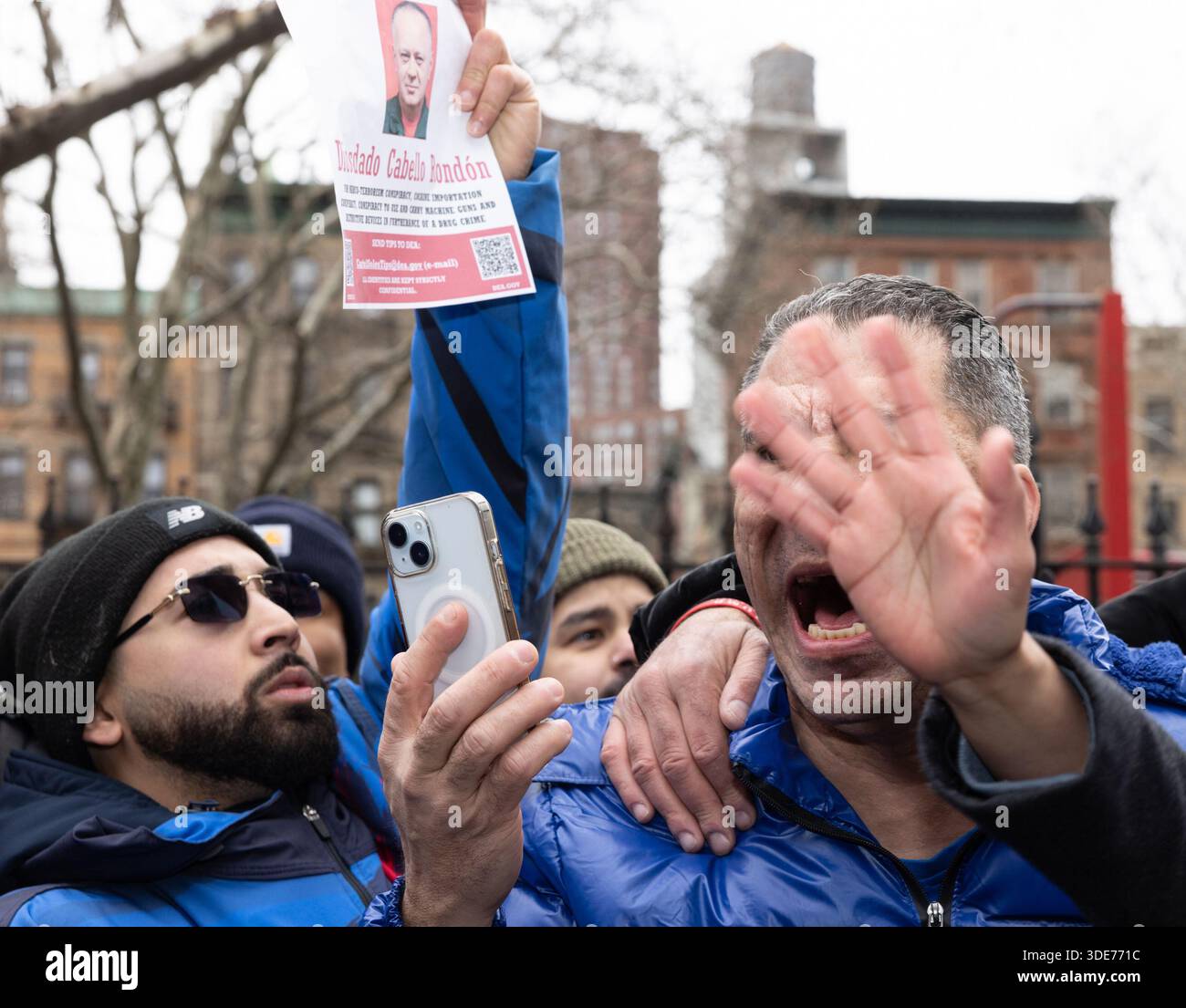 A pro Trumper yelling that he is thrilled at the US attack on Venezuela ...