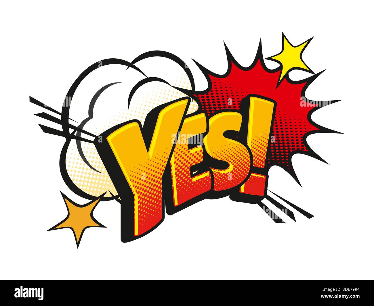 Smash explosion speech bubble Cut Out Stock Images & Pictures - Alamy