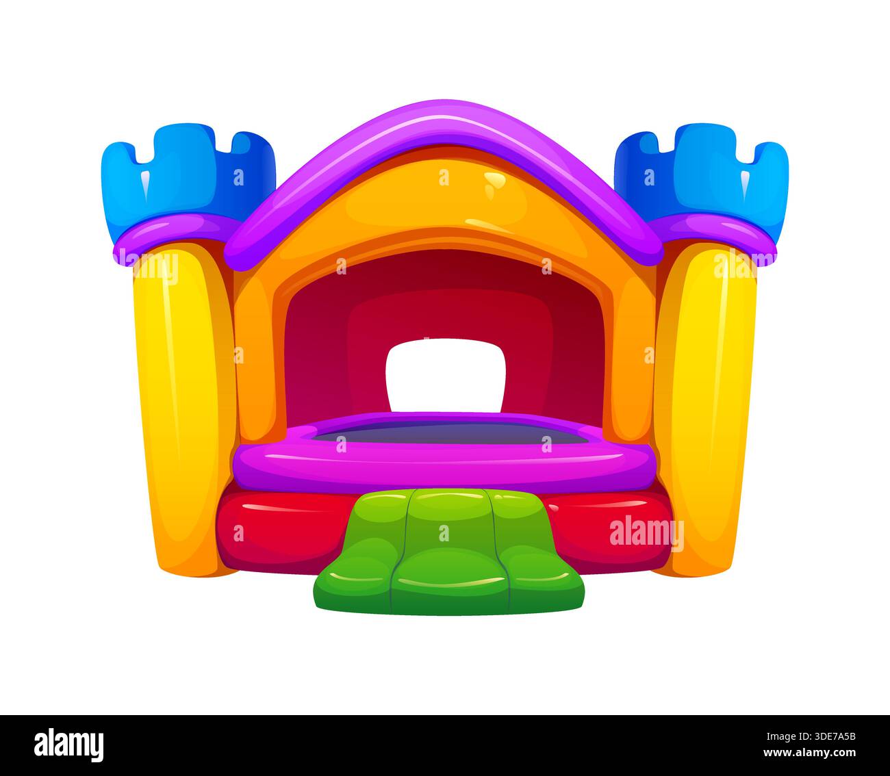 Blue bounce house Stock Vector Images - Alamy