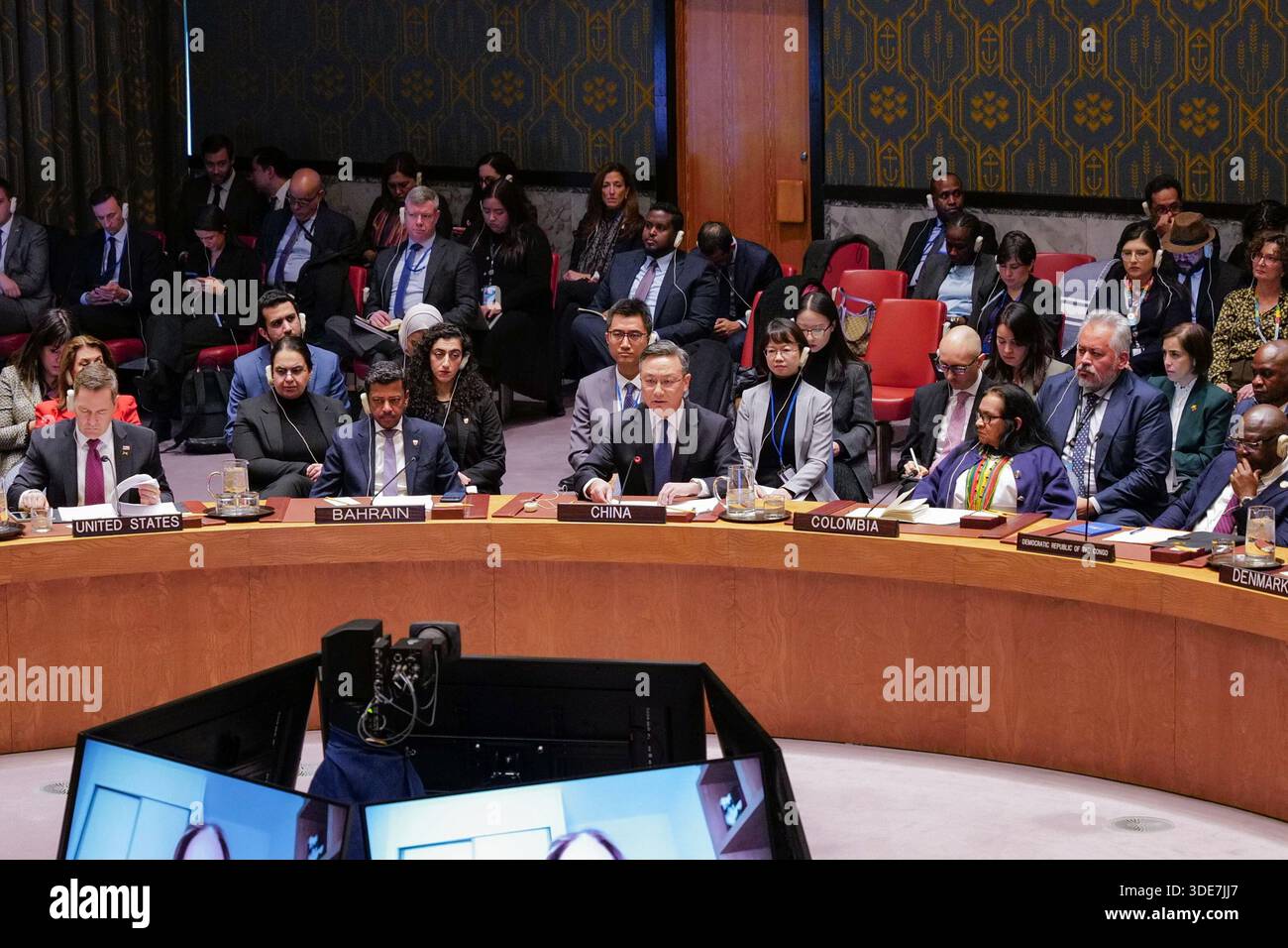 New York, USA.5th January 2026. The UN Security Council held an ...