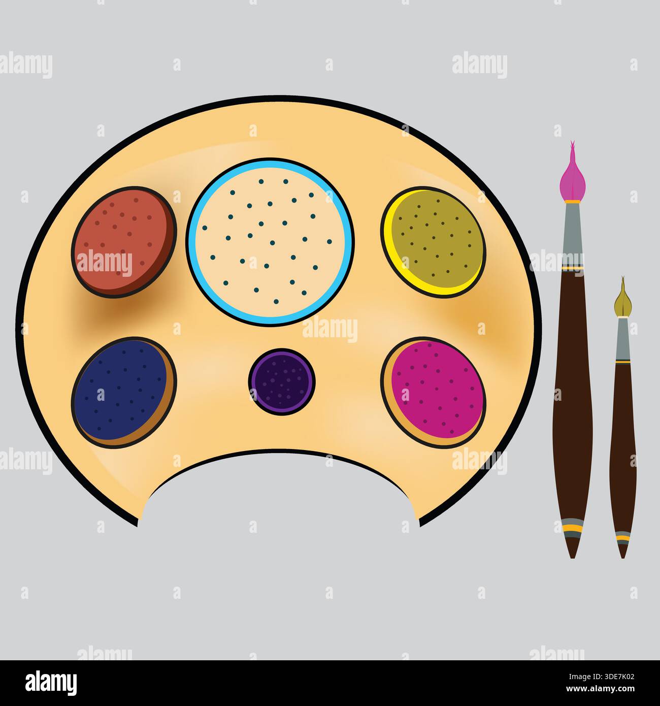 Colorful art tools Stock Vector Images - Alamy