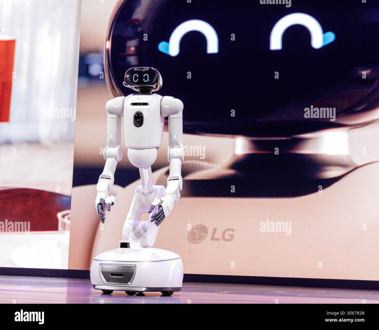 LG CLOiD robot at the LG presentation during Media Days at the Consumer Electronics Show (CES ...
