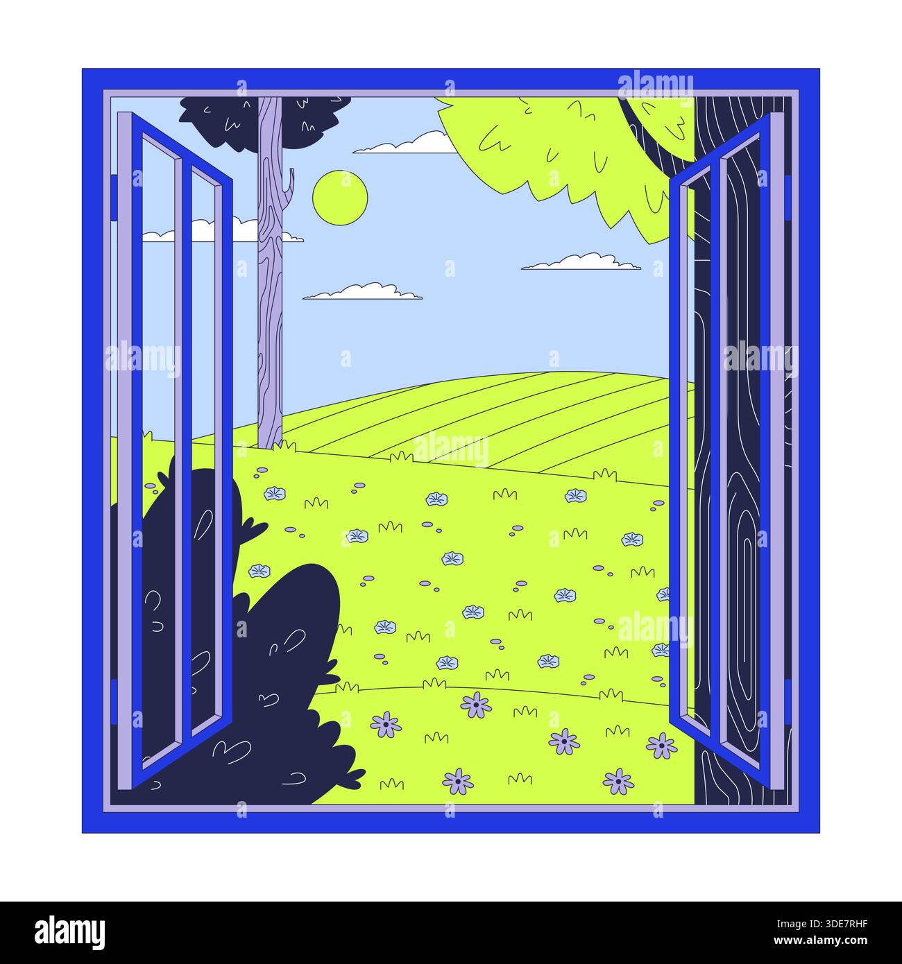 Window view on air Cut Out Stock Images & Pictures - Alamy