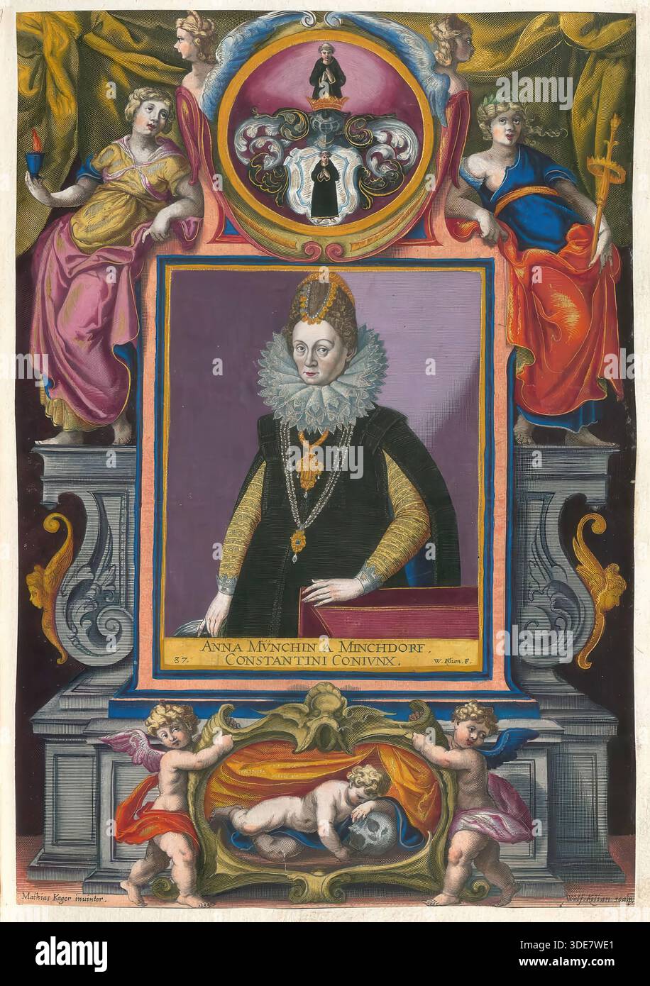 Mitgliedern der berühmten Augsburger Familie Fugger, Anna Maria Münich ...