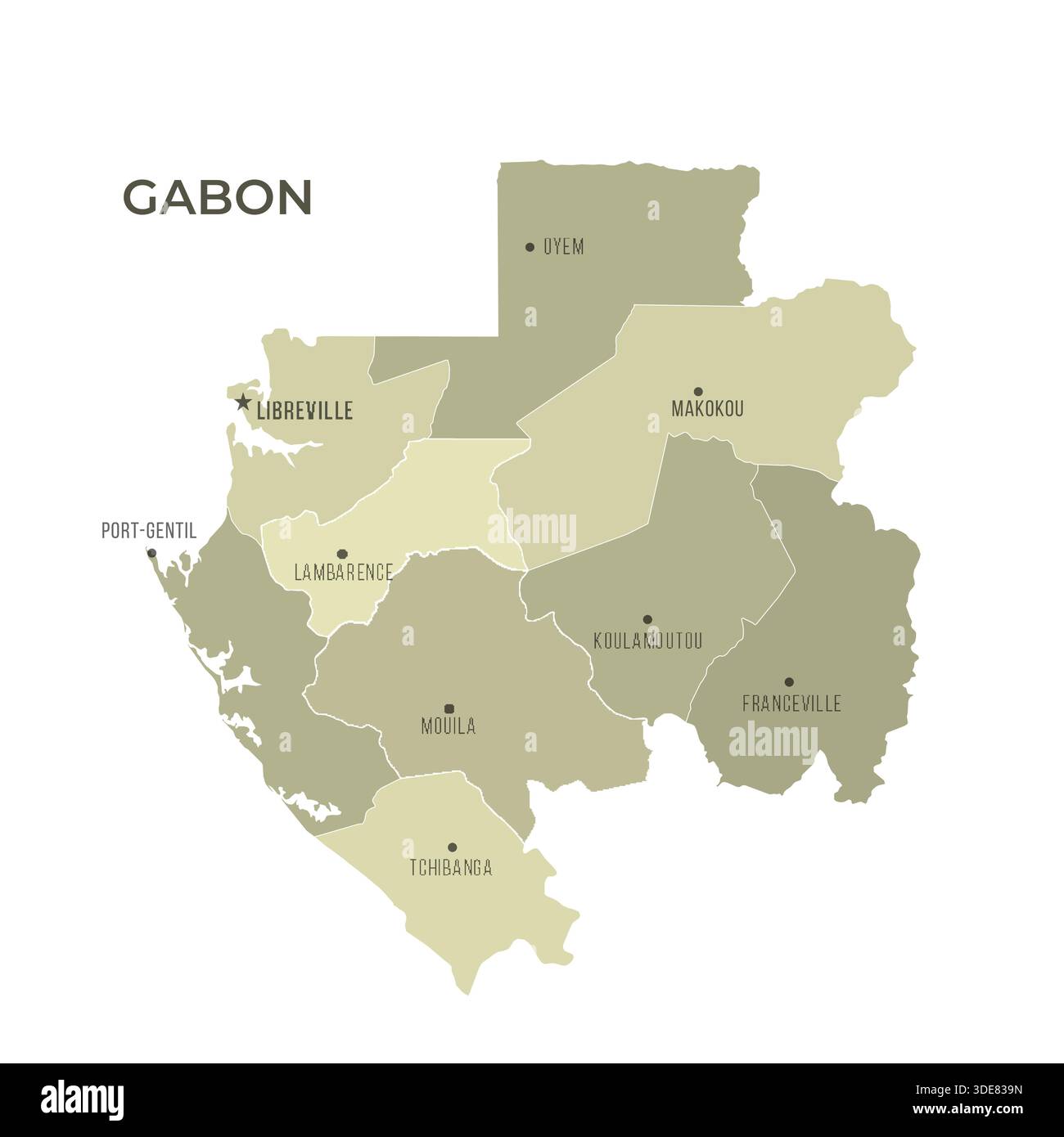 Gabon regions hi-res stock photography and images - Alamy