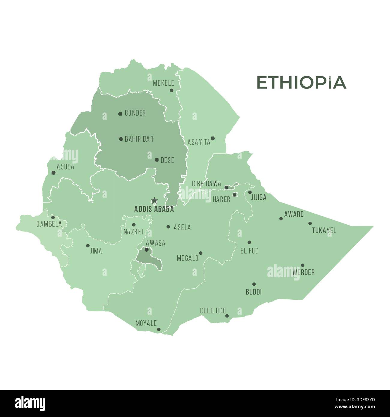 Borders of ethiopia hi-res stock photography and images - Alamy