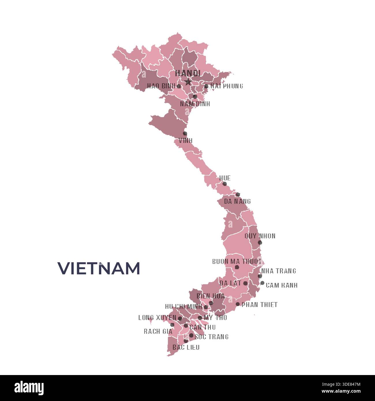 Map of saigon Stock Vector Images - Alamy