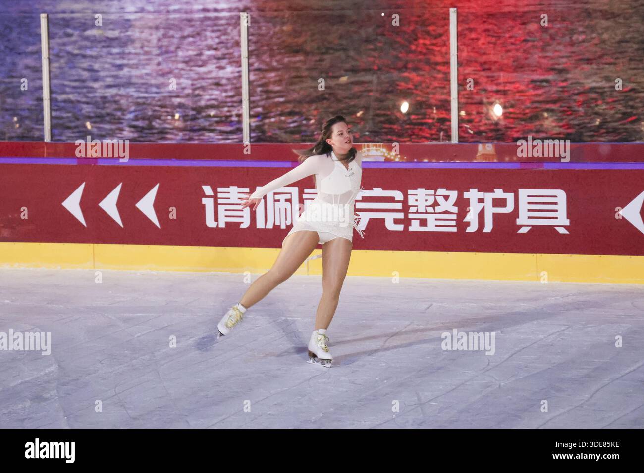 Visitors enjoy ice and snow fun at the North Bund in Shanghai, China, 3 ...