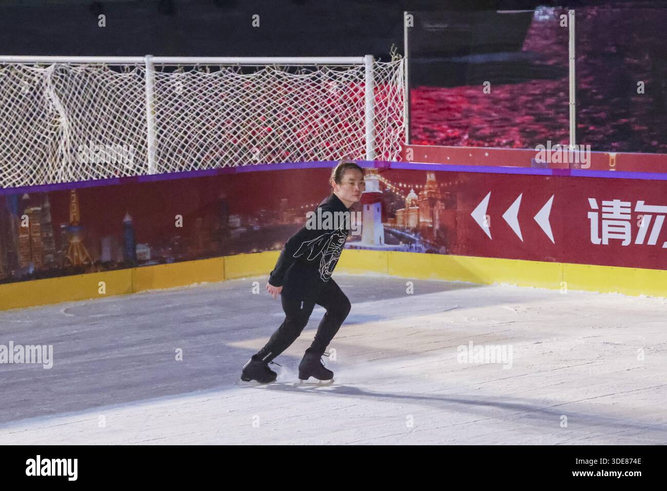 Visitors enjoy ice and snow fun at the North Bund in Shanghai, China, 3 ...