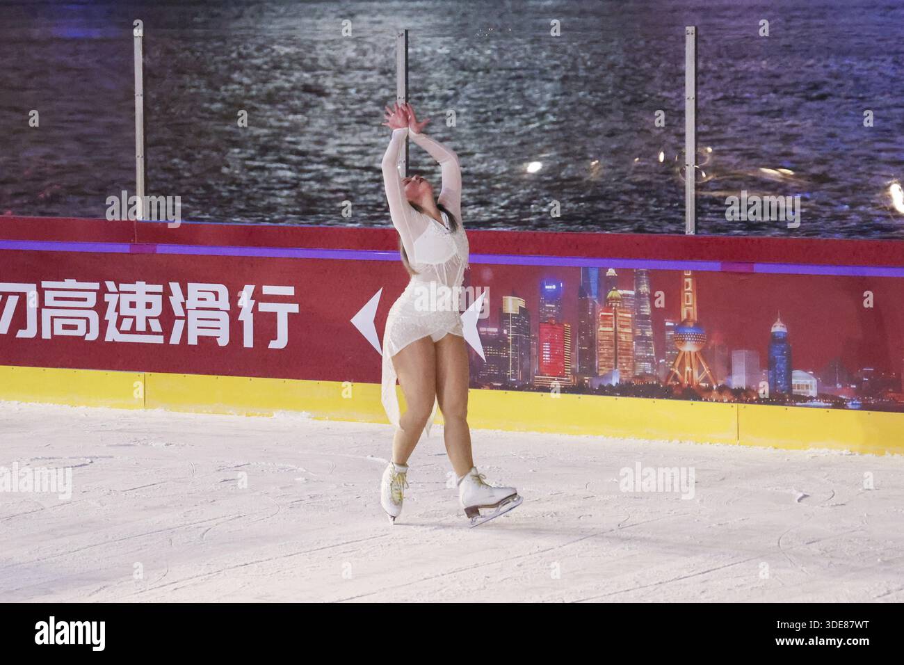 Visitors enjoy ice and snow fun at the North Bund in Shanghai, China, 3 ...