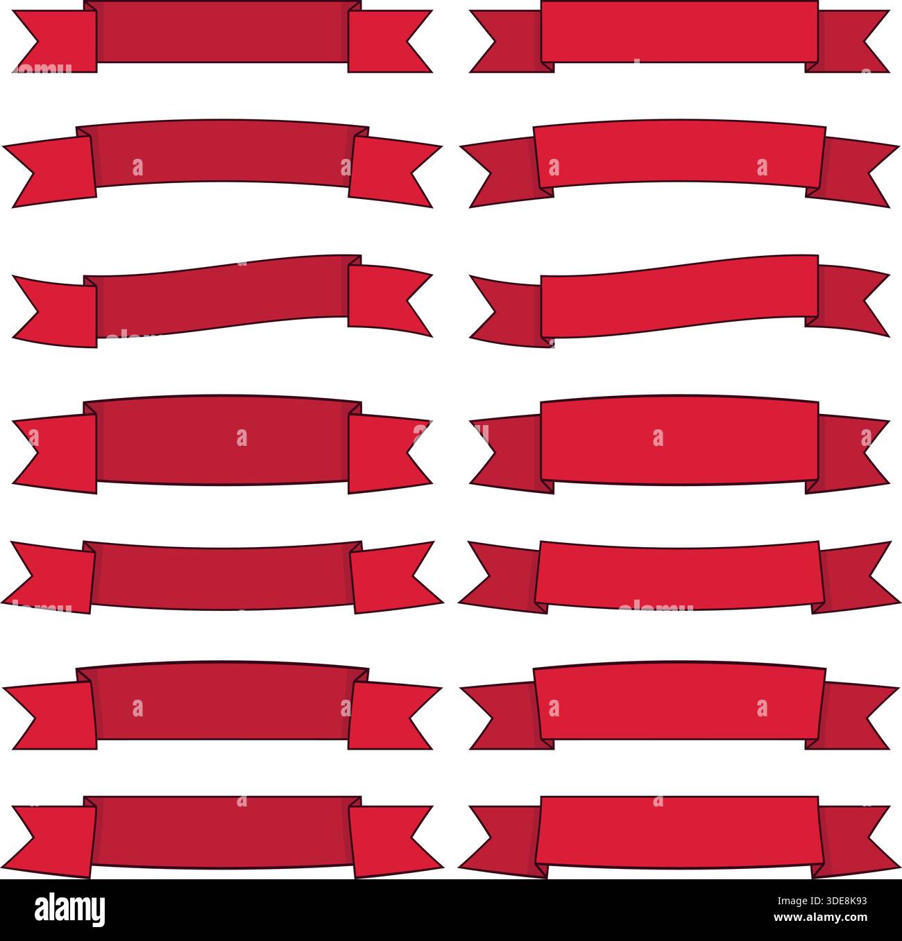 Cartoon red ribbon label Stock Vector Images - Alamy