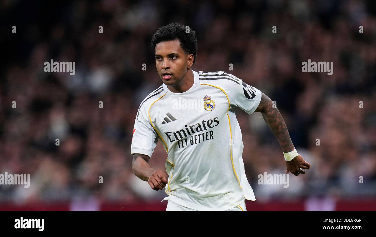 Real Madrid's Rodrygo during the Spanish La Liga soccer match between ...