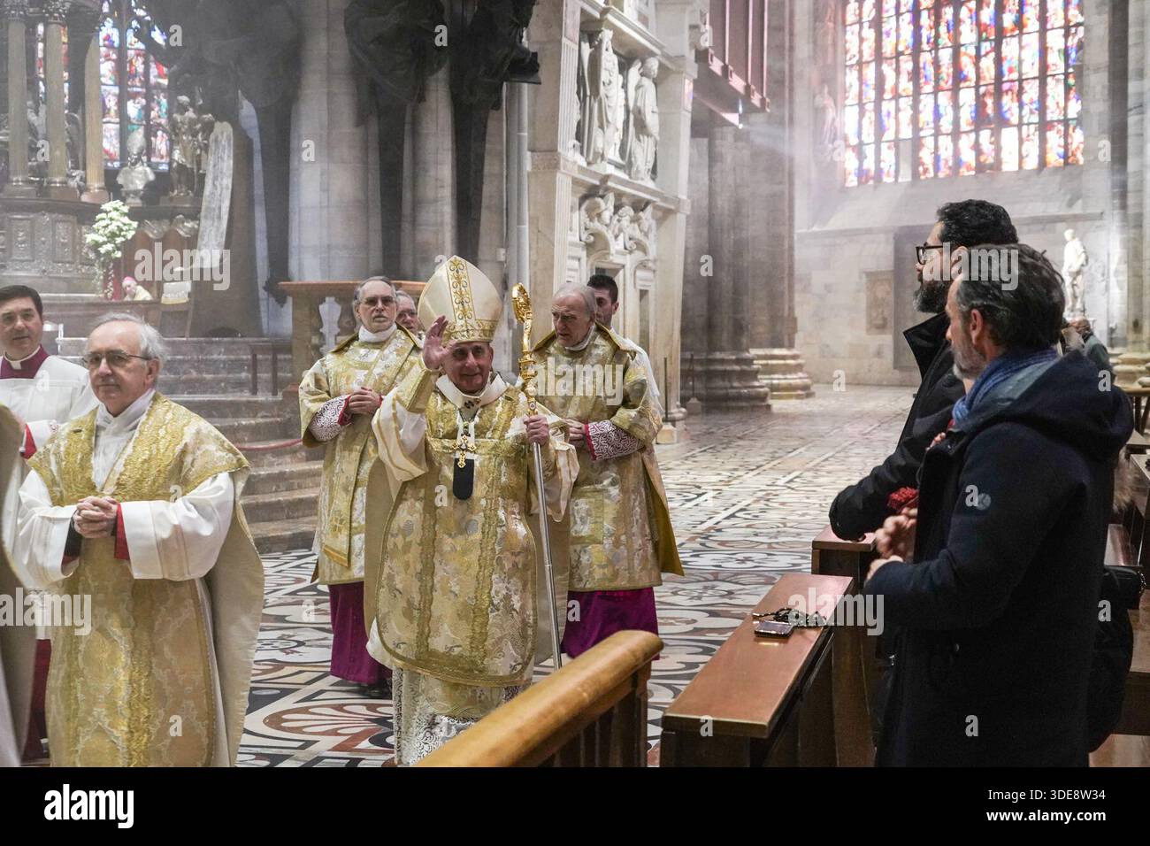 MILAN - Archbishop Mario Delpini of Milan celebrates Mass for the ...