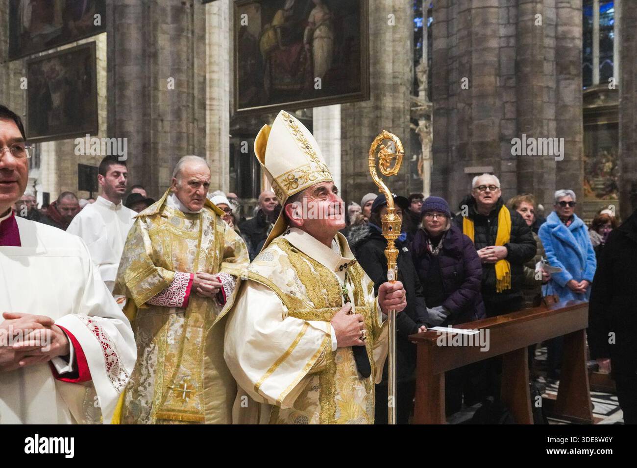 MILAN - Archbishop Mario Delpini of Milan celebrates Mass for the ...