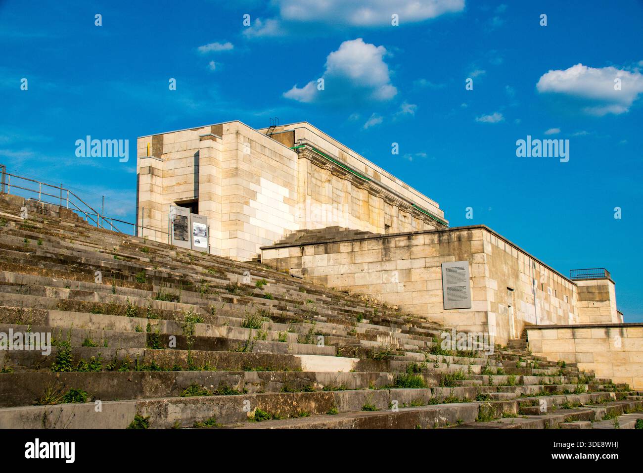 The Zeppelinfeld in Nuremberg, built in 1935,the Nazi party parade area ...