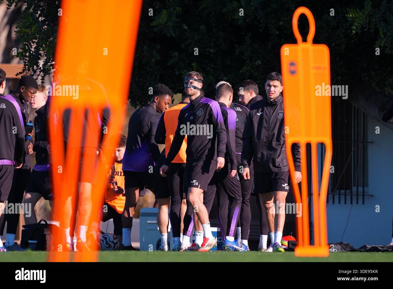 Anderlecht's Enric Llansana pictured during a training session at the ...