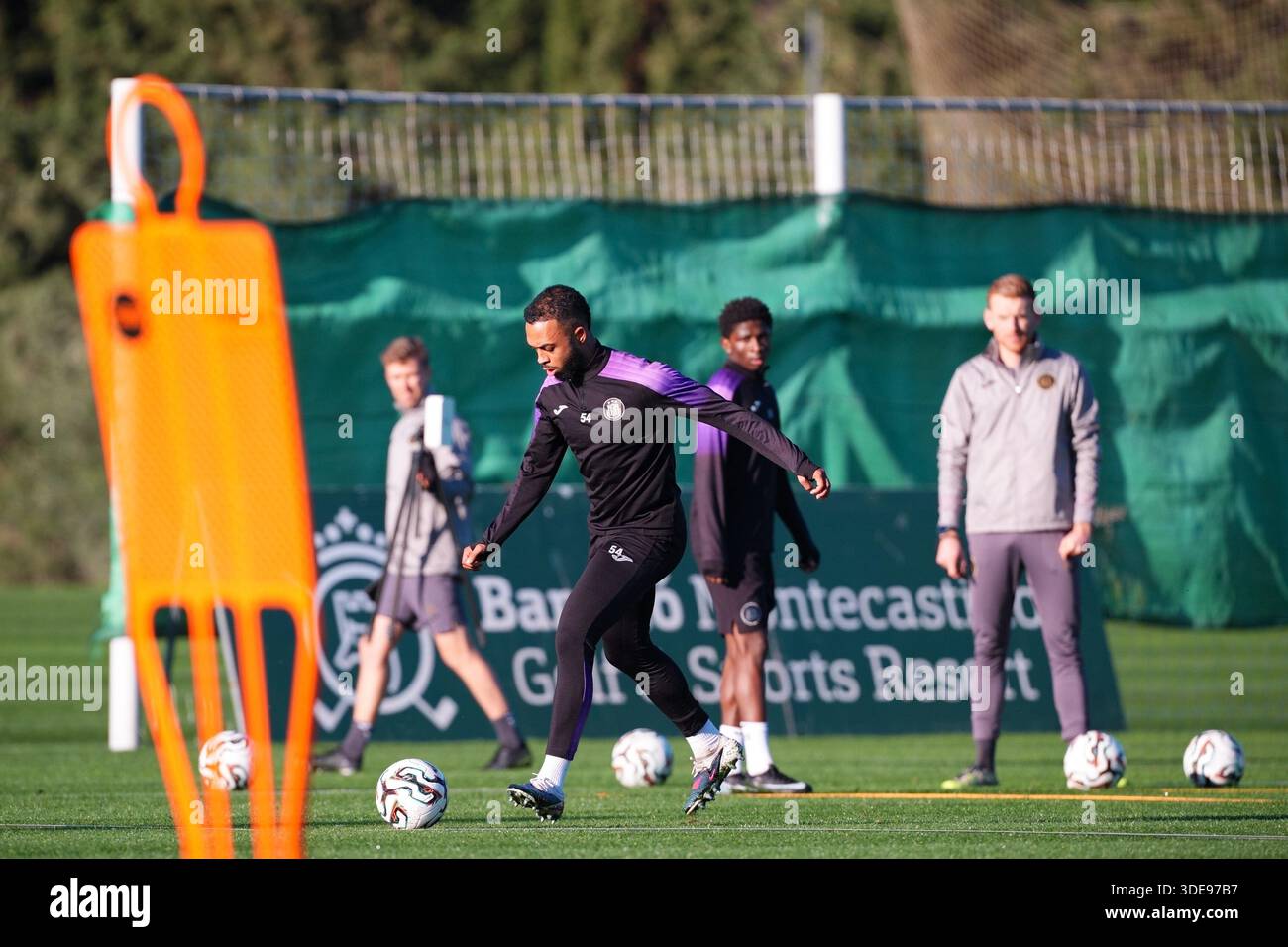 Anderlecht's Killian Sardella pictured in action during a training ...
