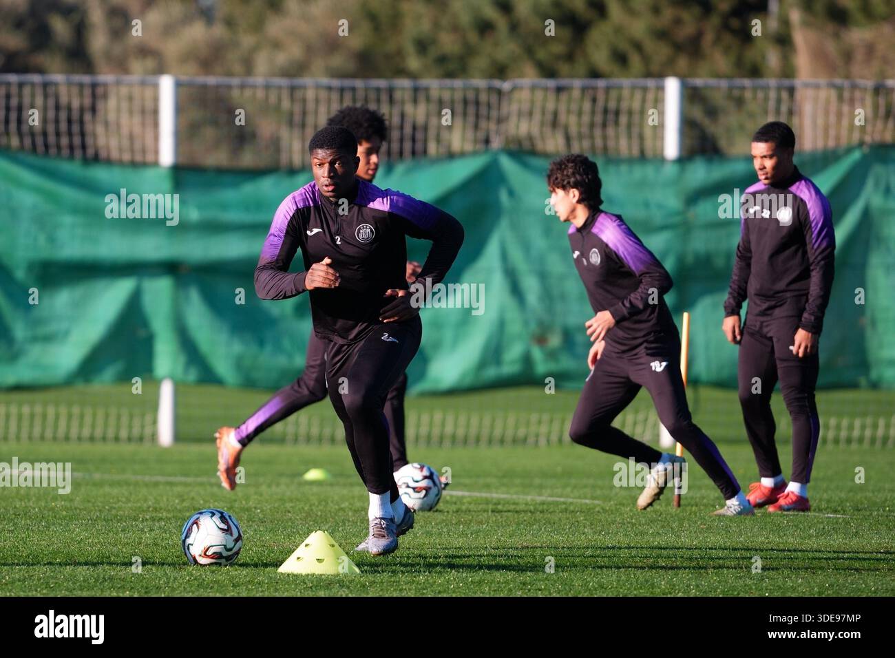 Anderlecht's Zoumana Keita pictured during a training session at the ...