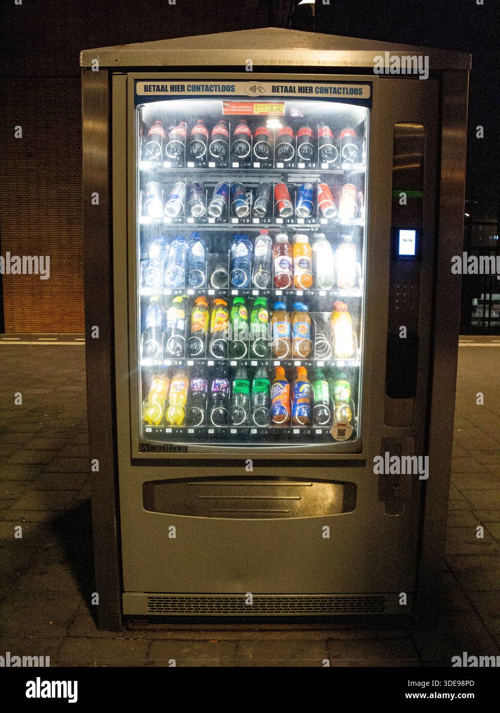 Nightrider Roaming a City. Vending Machine on a Railway Station s ...