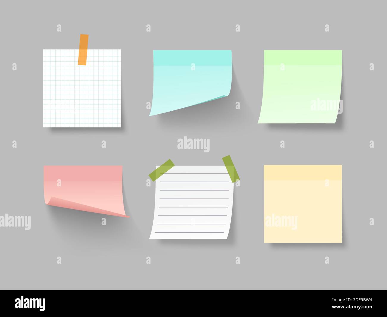 Business yellow sticky notes Stock Vector Images - Alamy