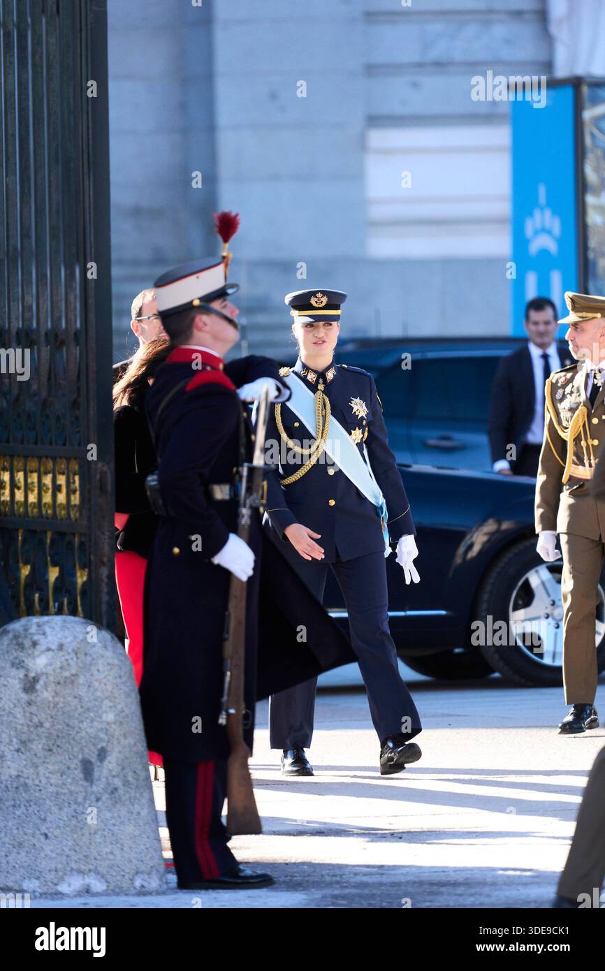 Madrid. Spain. 20260106, Crown Princess Leonor attends New Year's ...