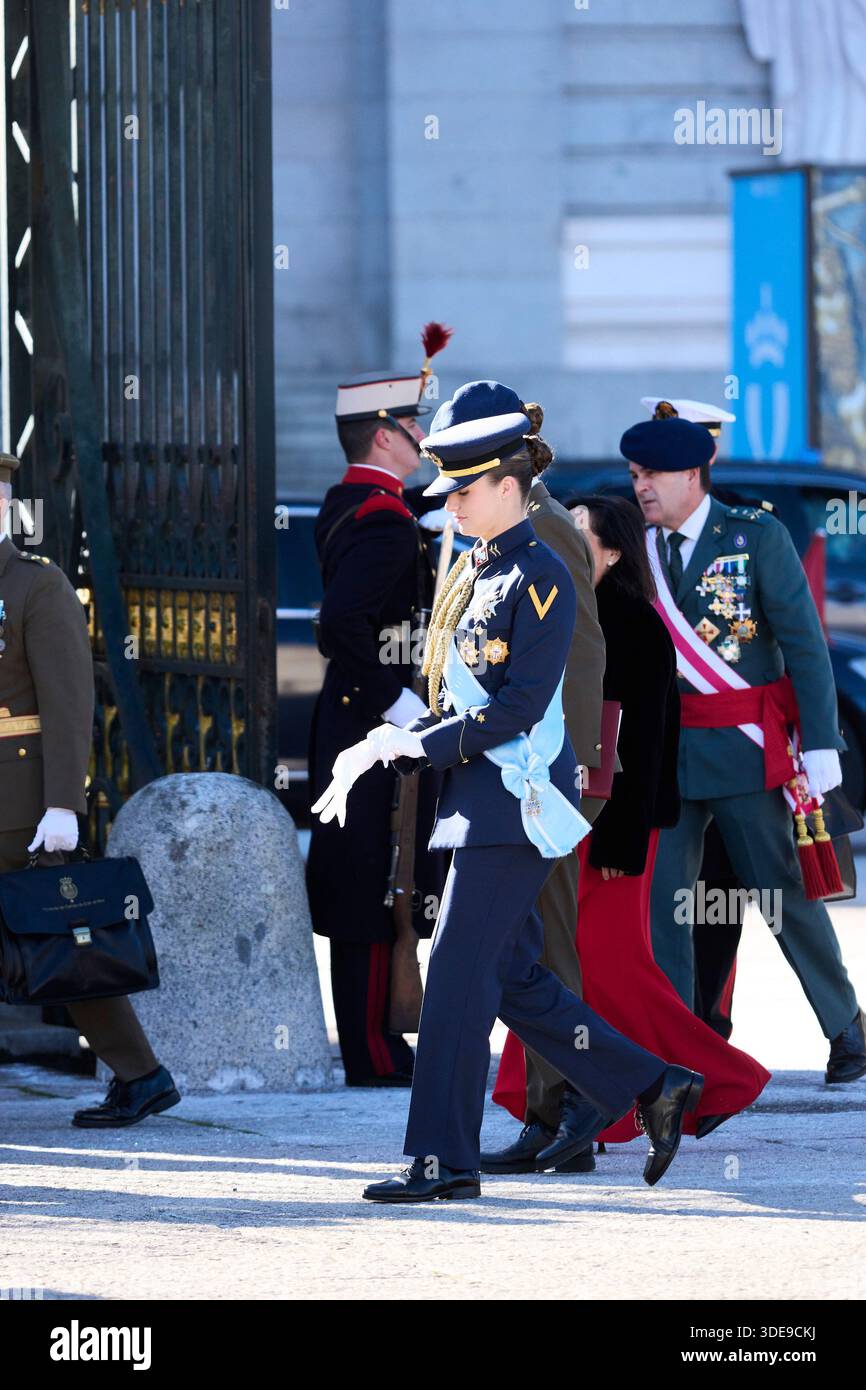 Madrid. Spain. 20260106, Crown Princess Leonor attends New Year's ...