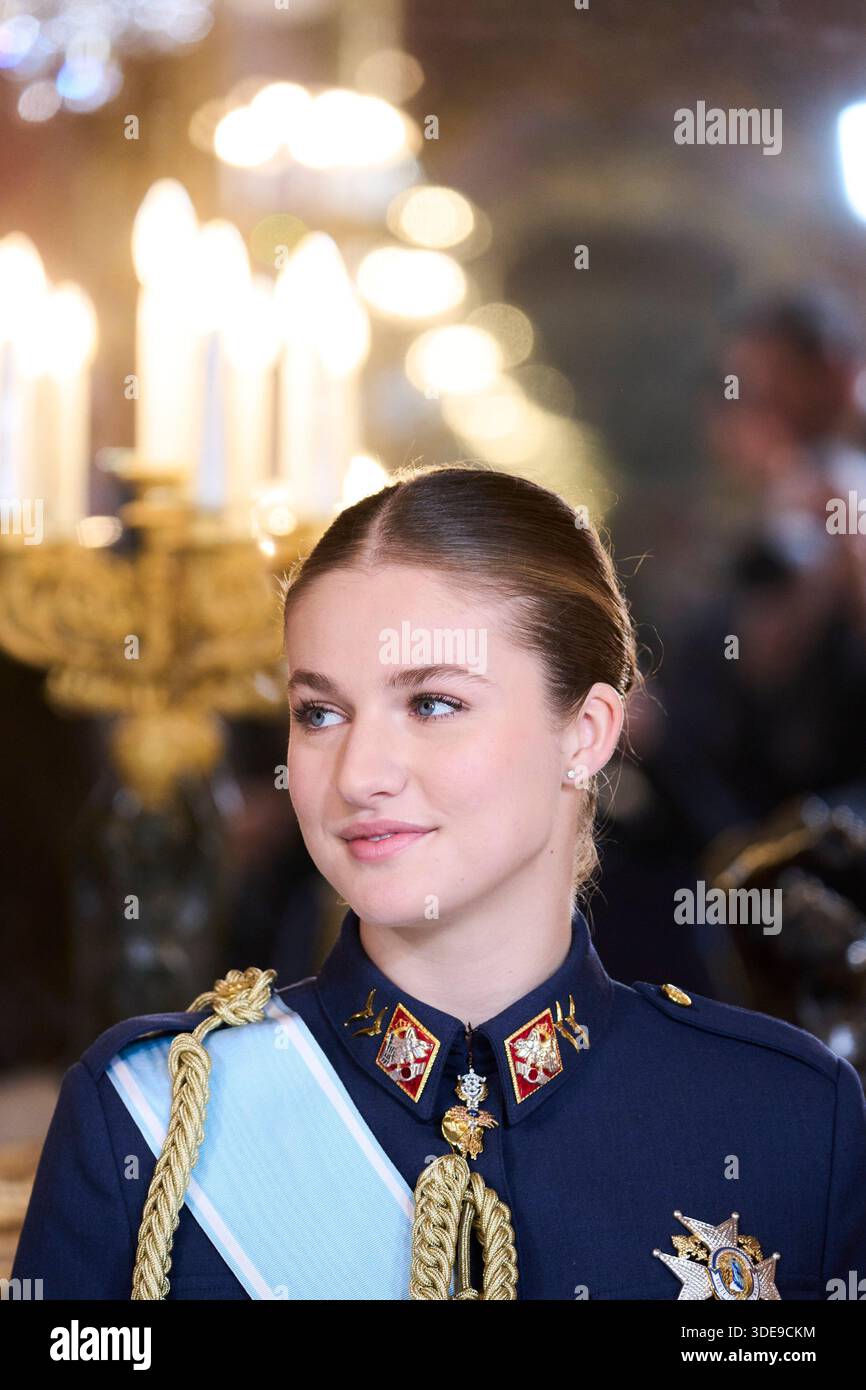 Madrid. Spain. 20260106, Crown Princess Leonor attends New Year's ...