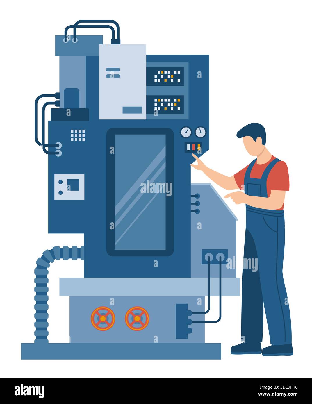 Cnc machine robot Stock Vector Images - Alamy