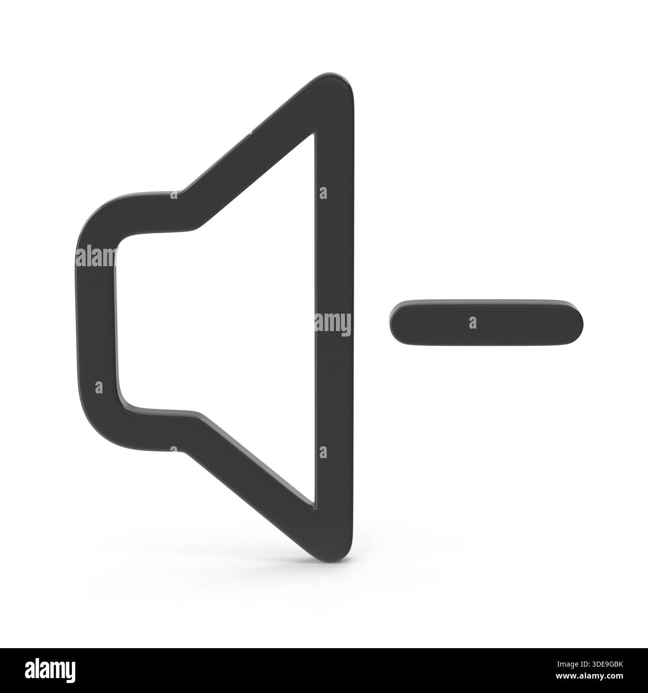 3d render mute icon hi-res stock photography and images - Alamy