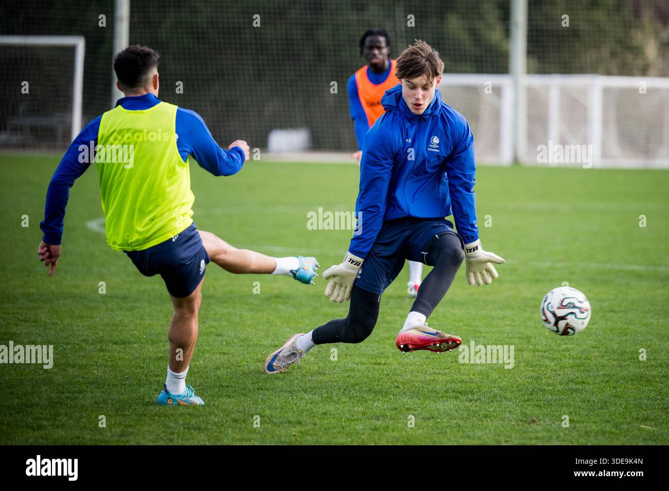 Bas Evers pictured in action during the winter training camp of Belgian ...