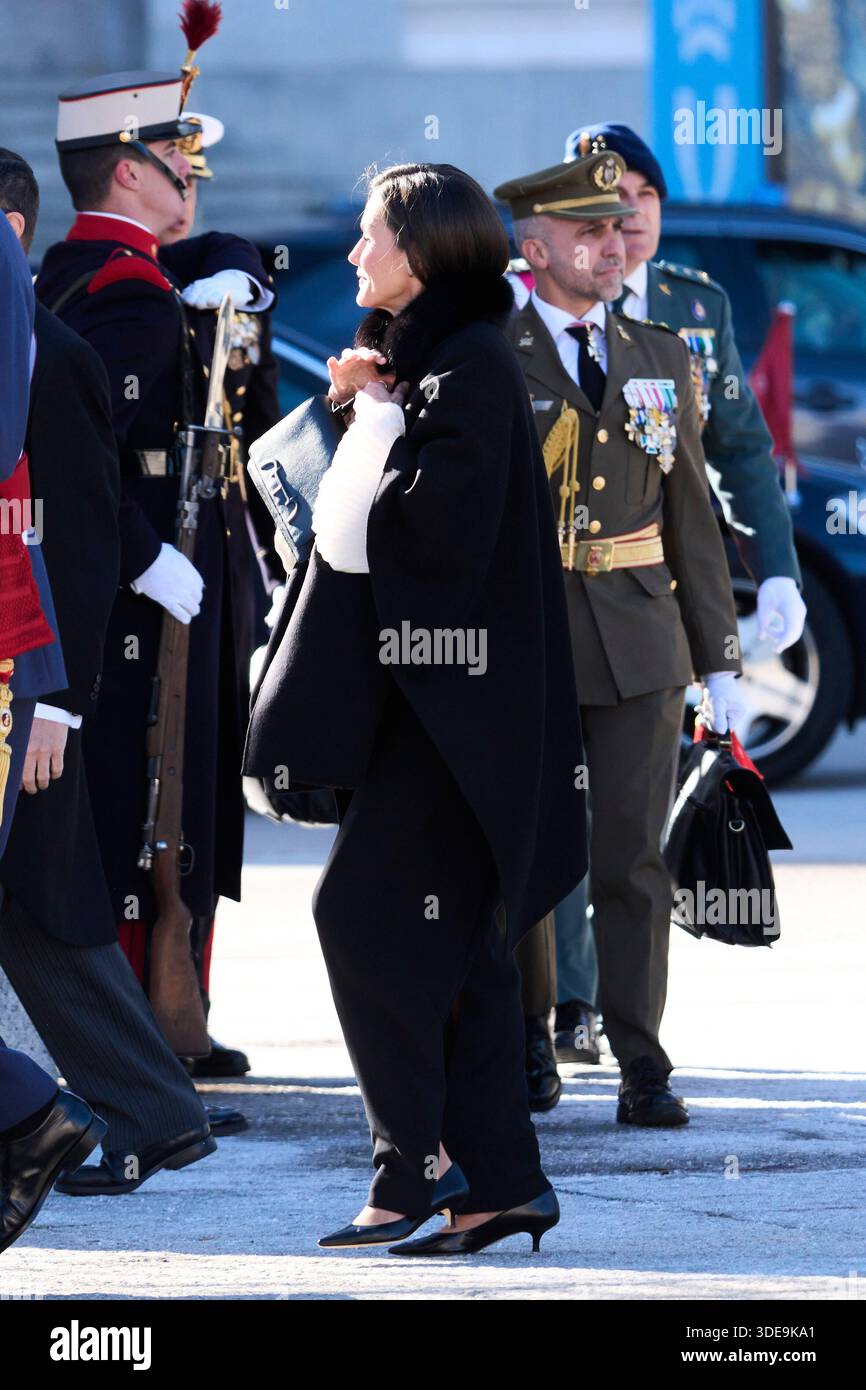 Queen Letizia of Spain attends New Year's Military Parade 2026 at Royal ...