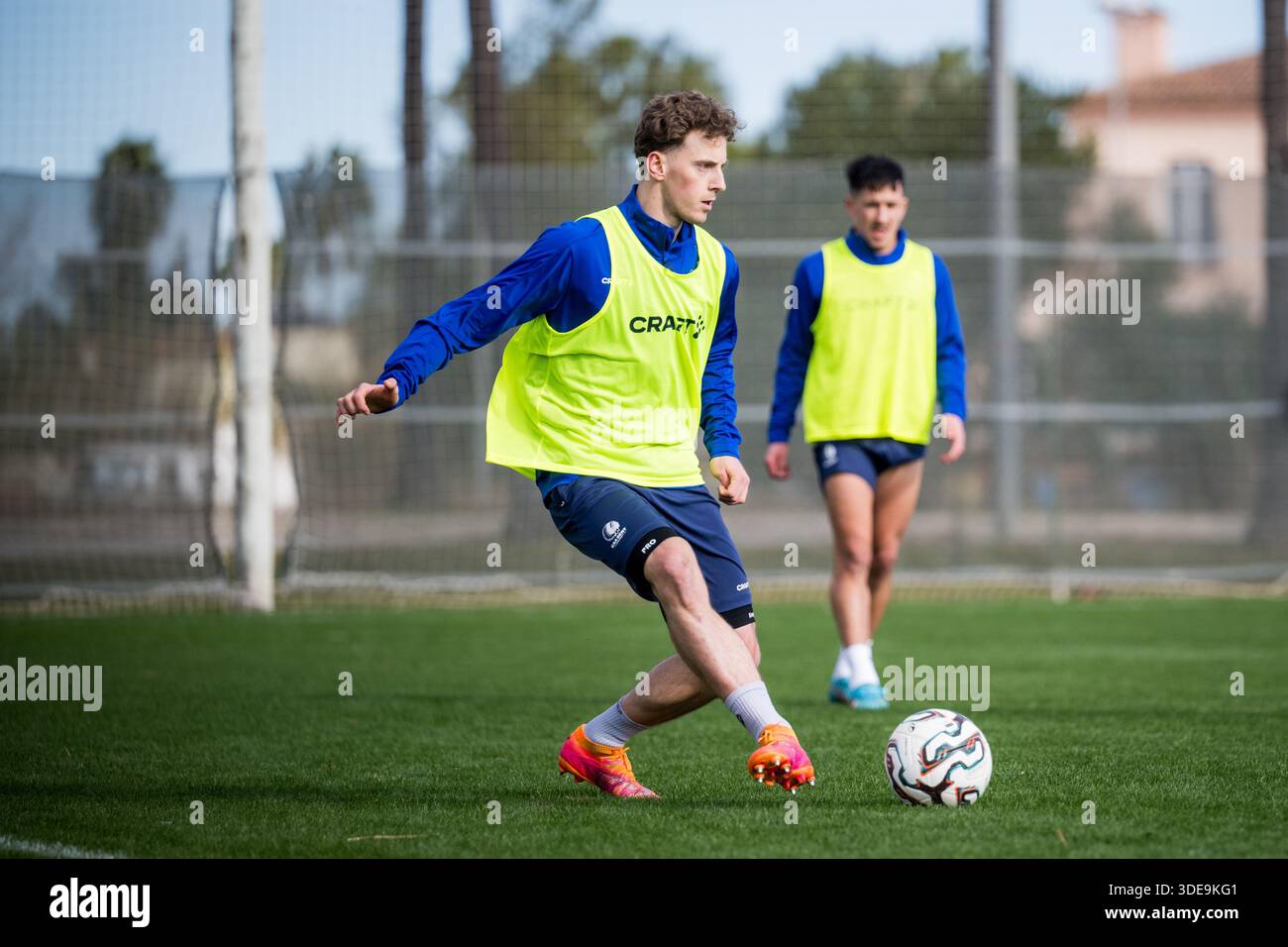 Gent's Gilles De Meyer pictured in action during the winter training ...