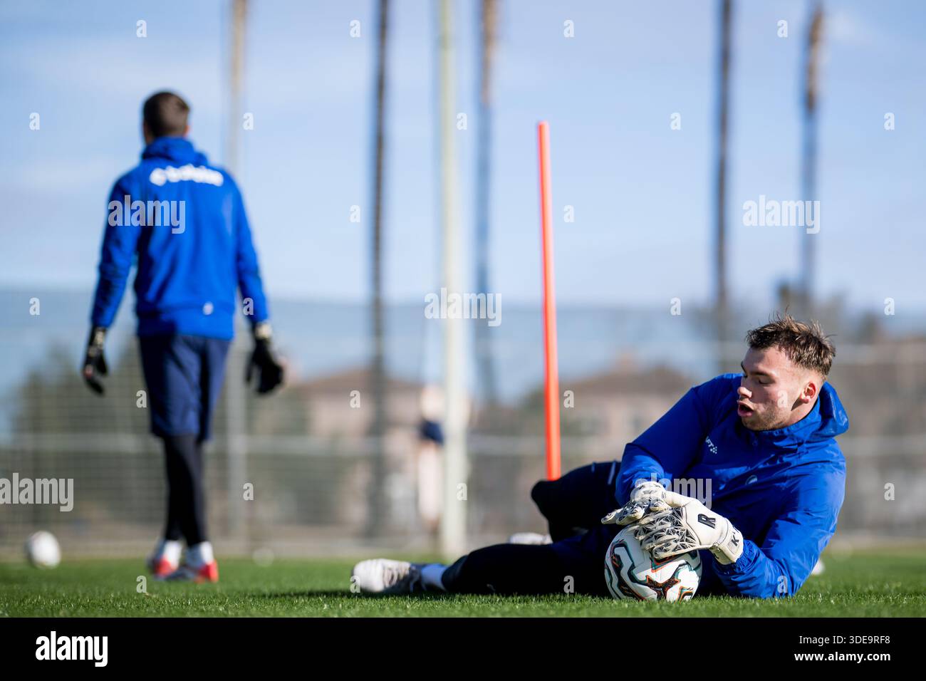 Bas Evers pictured in action during the winter training camp of Belgian ...