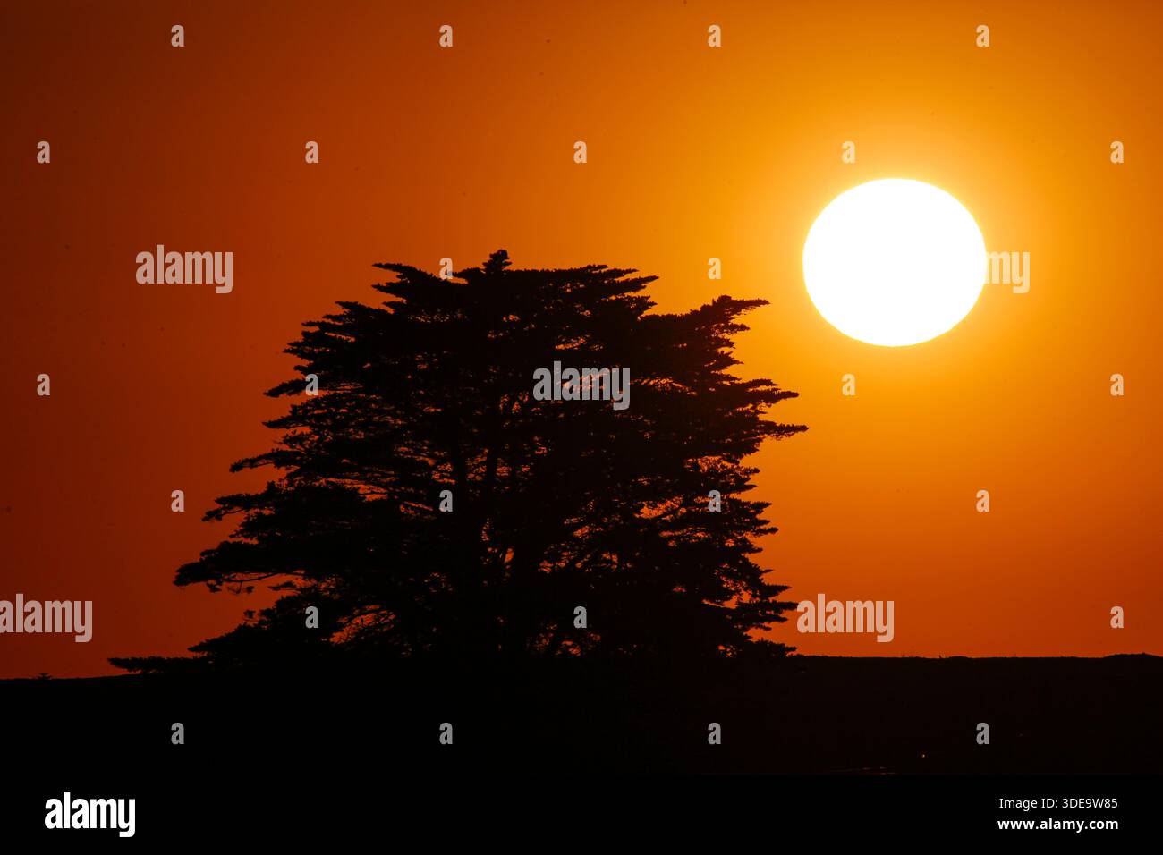 January 6, 2026, Melbourne, Australia: The sunset seenÂ at Campbells ...