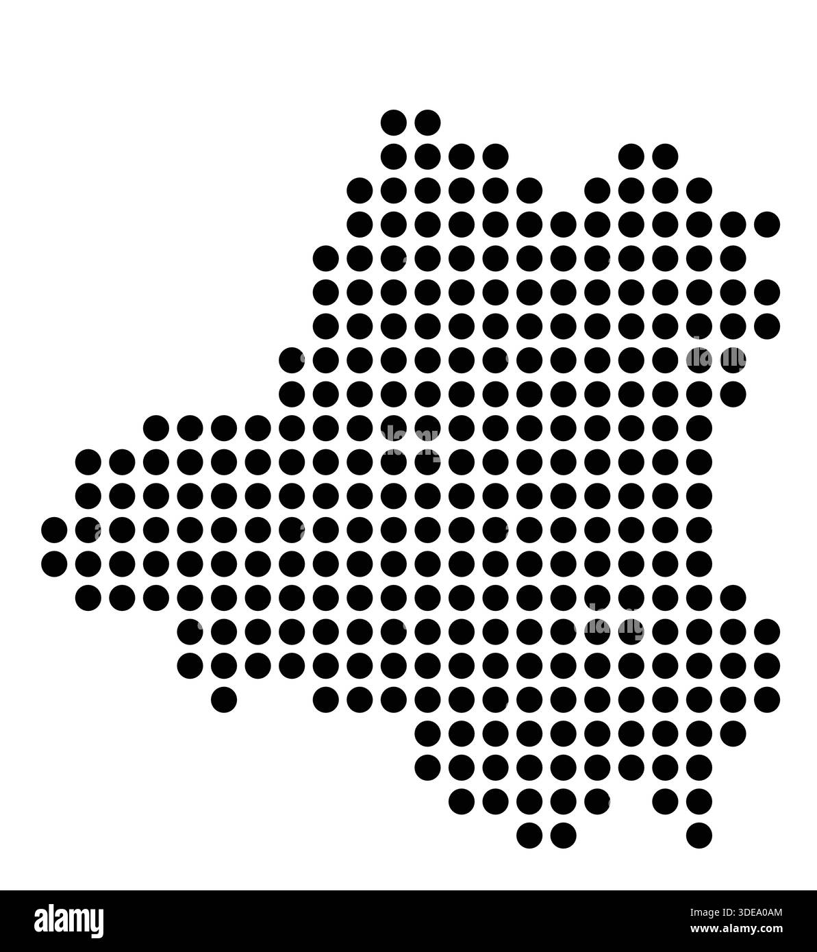 Symbol Map of the City Modena (Italy) showing the city with a pattern ...