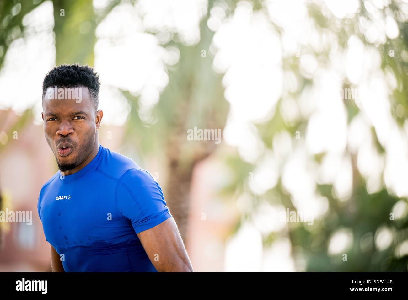 Mohamed Soumah is seen at the winter training camp of Belgian soccer ...