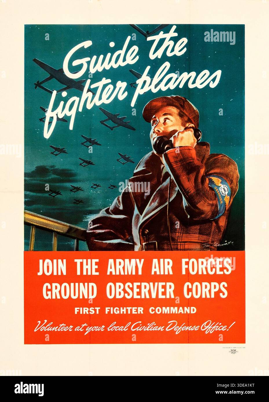 Volunteer at your local civilian defense office hi-res stock ...