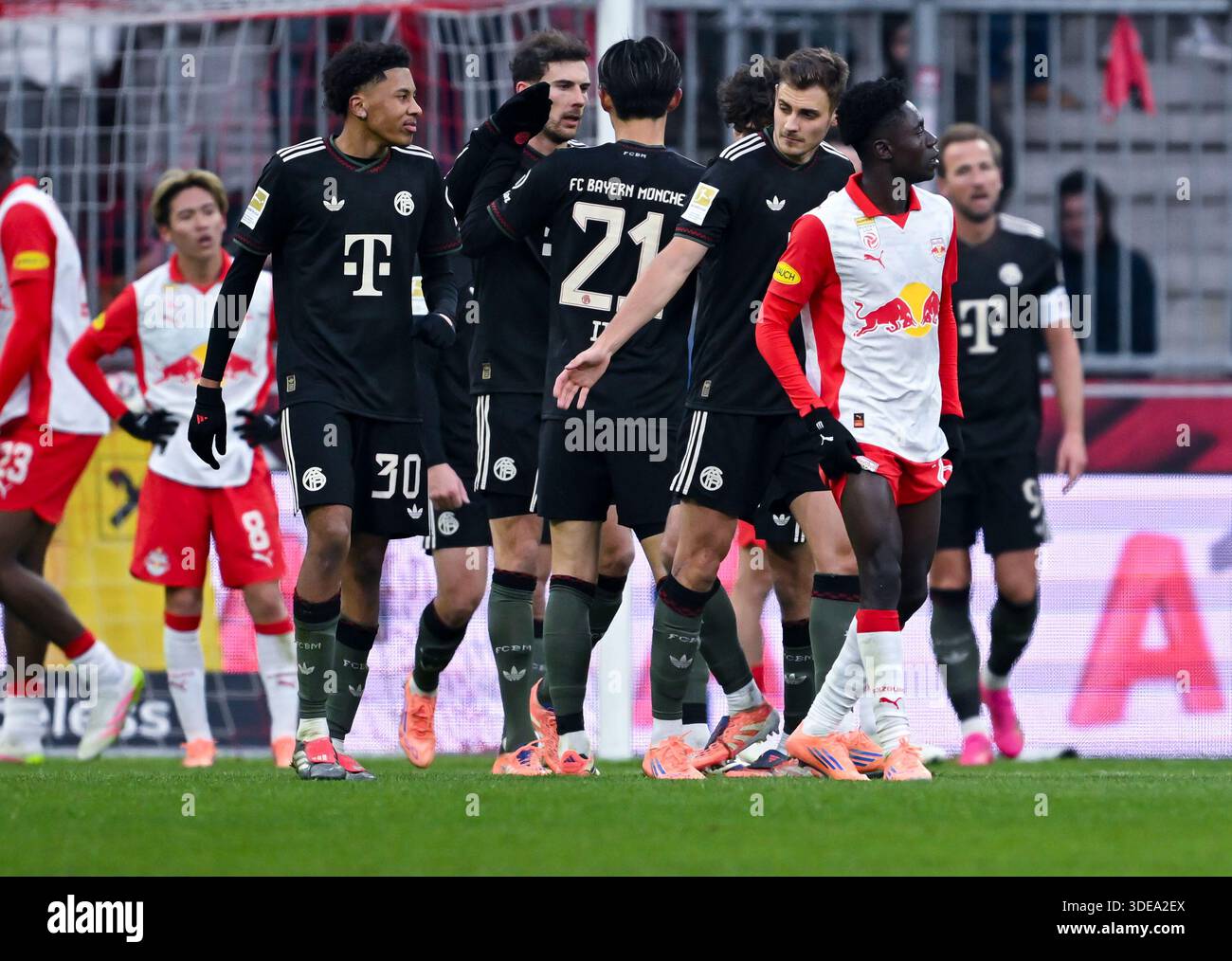 06 January 2026, Austria, Salzburg: Soccer, Test match, FC Red Bull ...