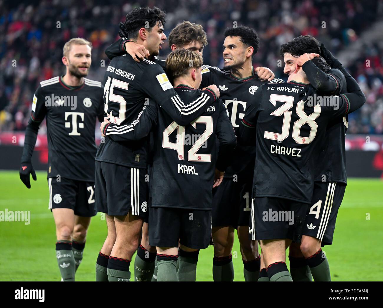 06 January 2026, Austria, Salzburg: Soccer, test match, FC Red Bull ...