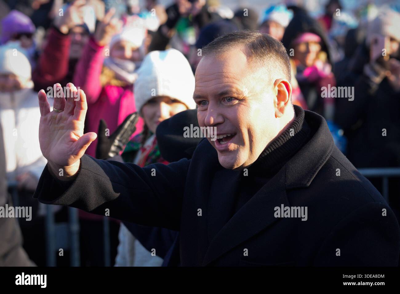 Polish President Karol Nawrocki is seen during the Three Kings ...