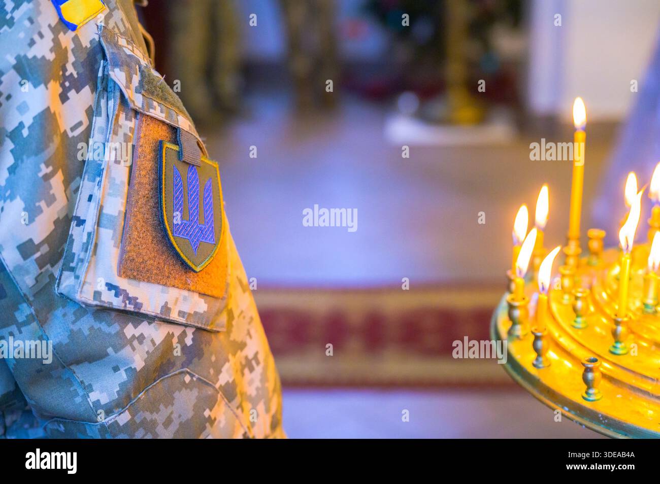 Kyiv, Ukraine 6th January,2026, Ukrainian soldier in camouflage uniform ...