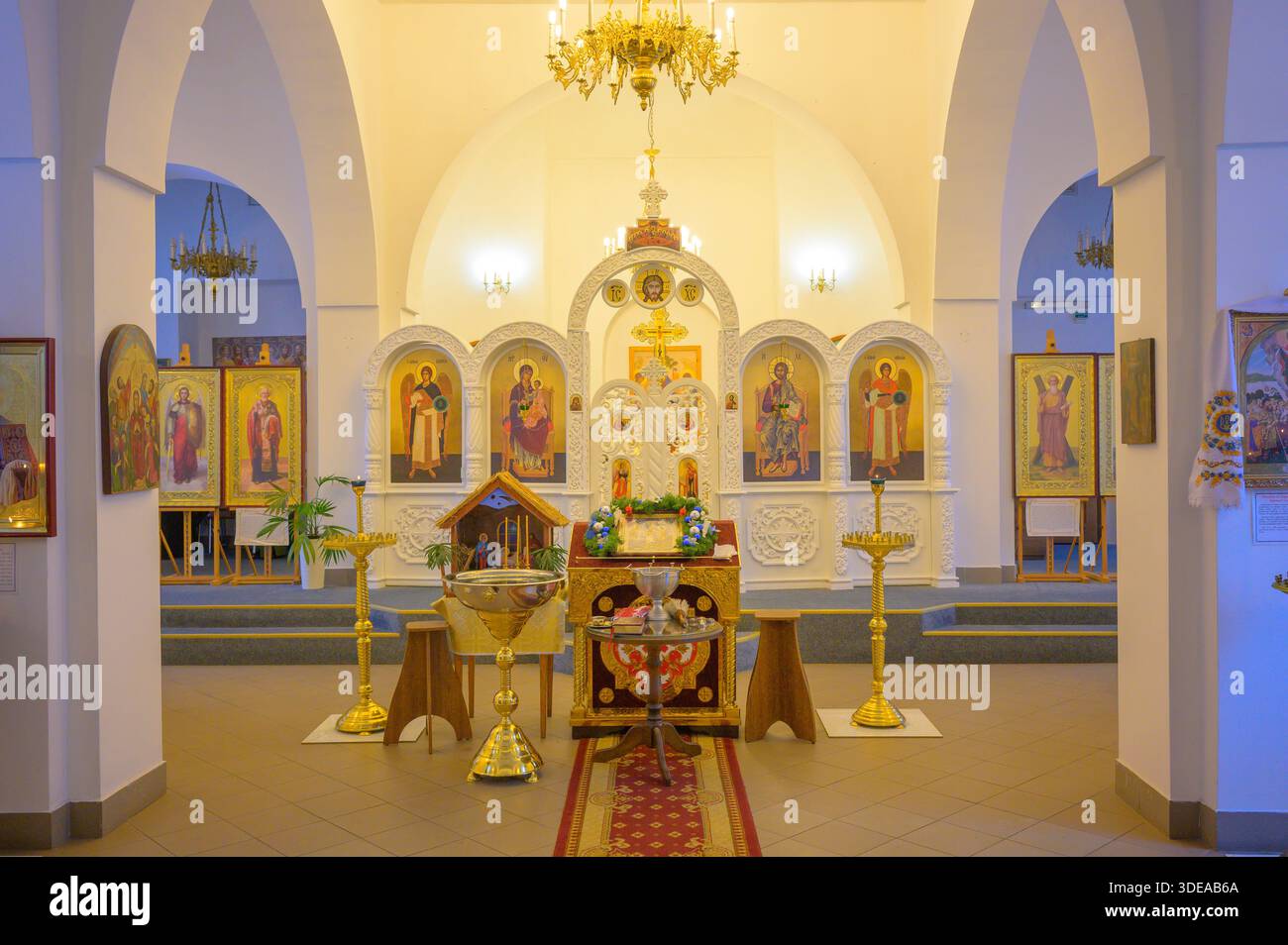 Kyiv, Ukraine 6th January,2026, Interior of an Orthodox church in ...