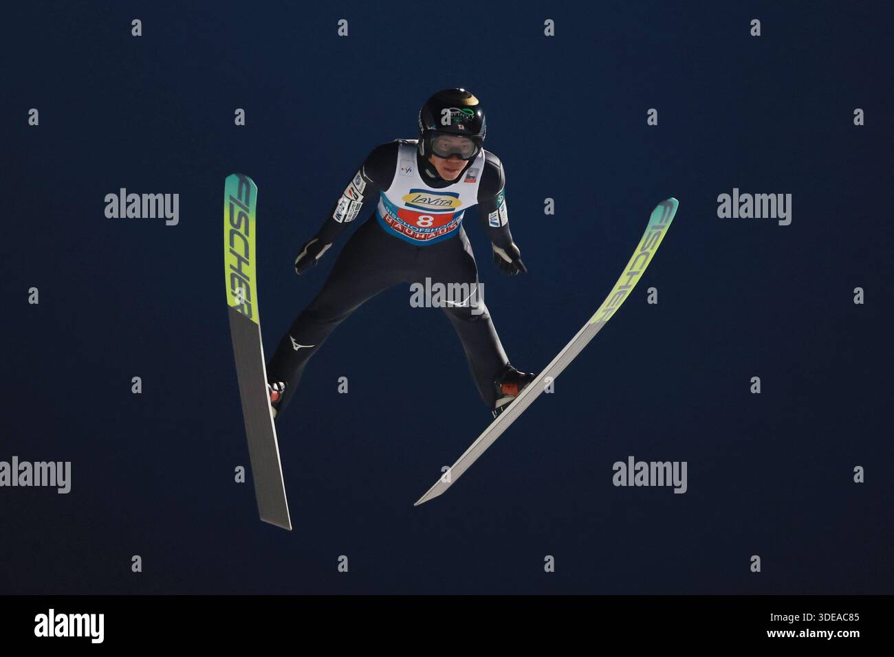 NIKAIDO Ren of Japan soars in the air during the first round of the men ...