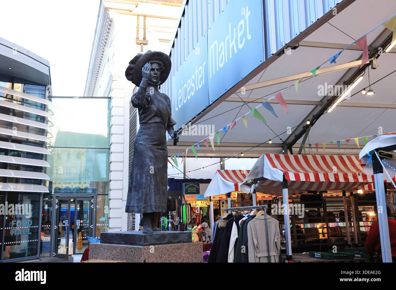 Statue of Alice Hawkins, 'a sister for freedom', outside the large ...