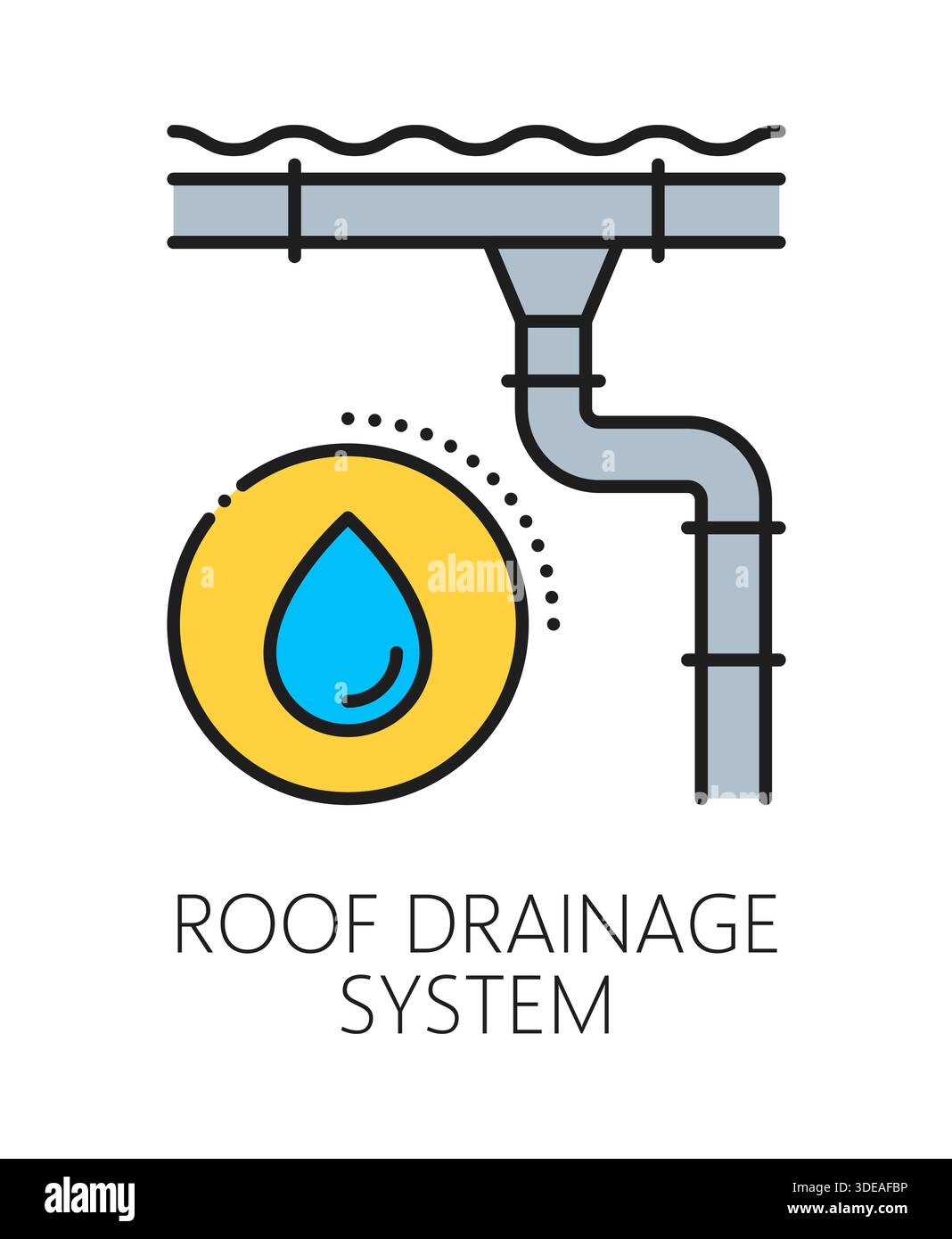 Drainage construction material Stock Vector Images - Alamy