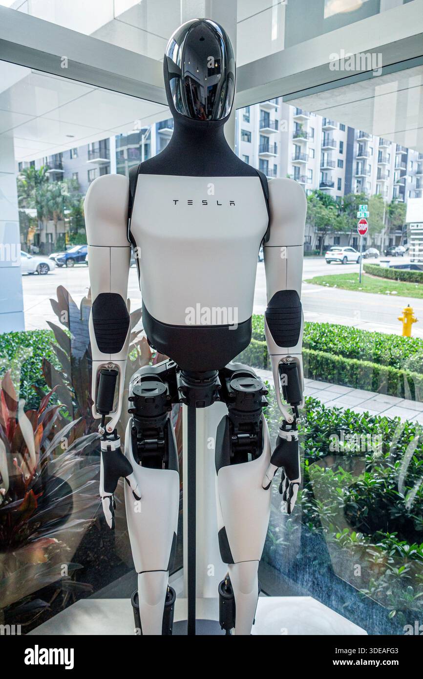 Miami Florida Coral Gables,Tesla car dealership,inside interior ...
