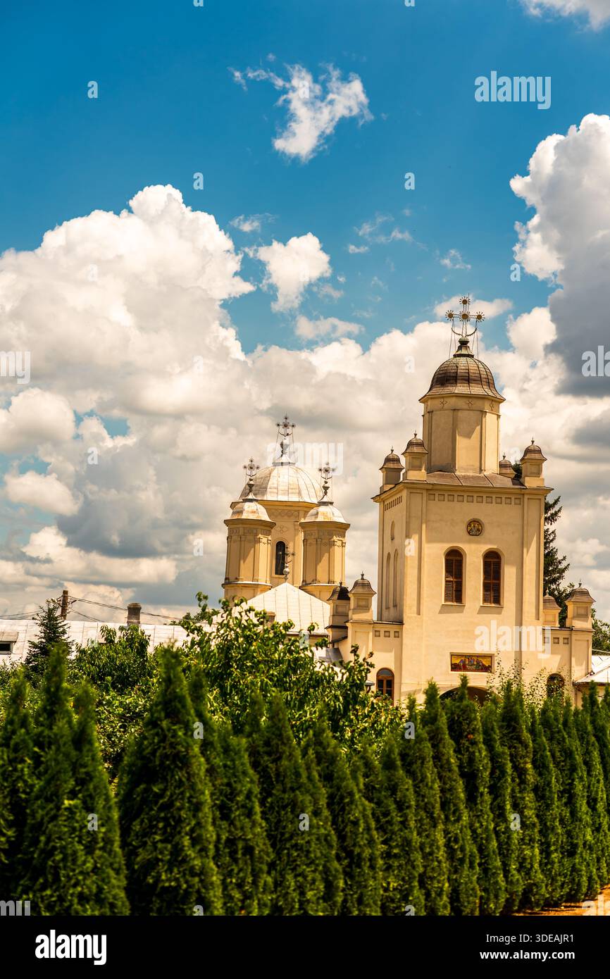 Beautiful view of Pasarea Monastery (Pustnicu Monastery) historical ...