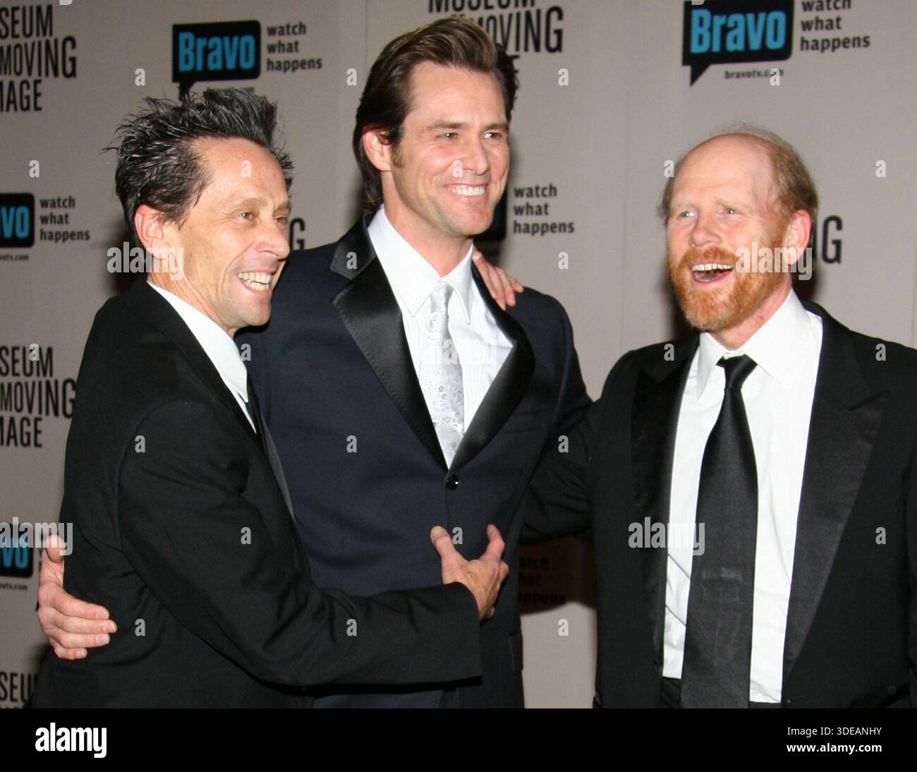 04 Decemeber 2005 - New York, NY - Brian Grazer, Jim Carrey, and Ron ...