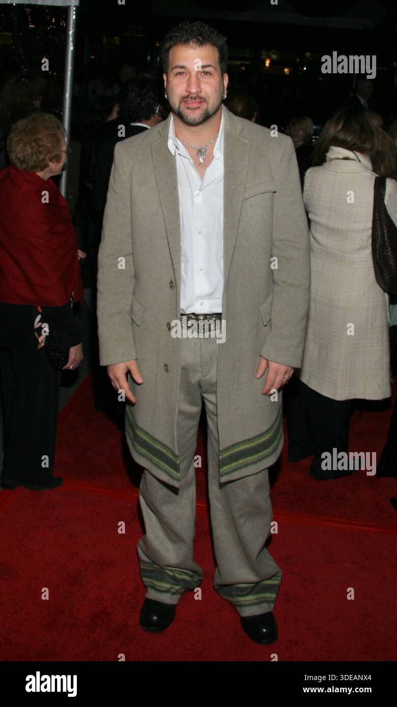 17 November 2005 - New York, NY - Joey Fatone of *NSync at the NY ...