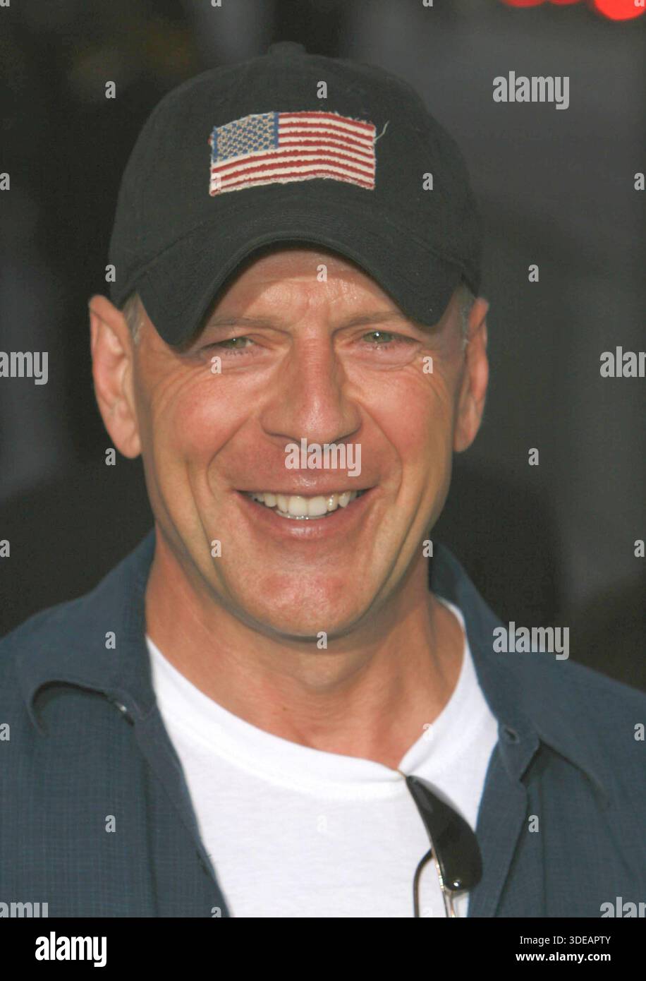 26 July 2006 - Hollywood, California - Bruce Willis. 'Talladega Nights ...